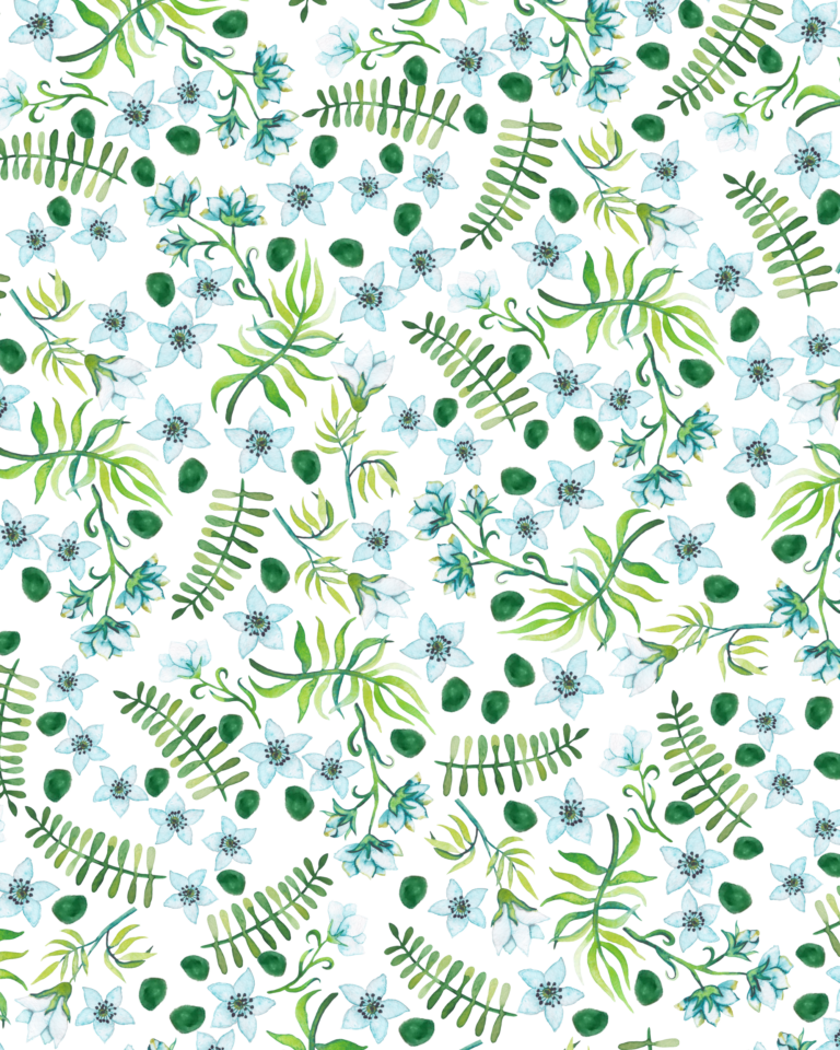 Blue Flower Pattern Freebie! - LifeInscribed.com