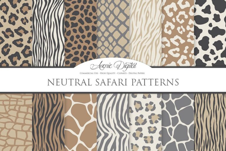 Ultimate List! 50+ of the Best Animal Print Digital Papers ...