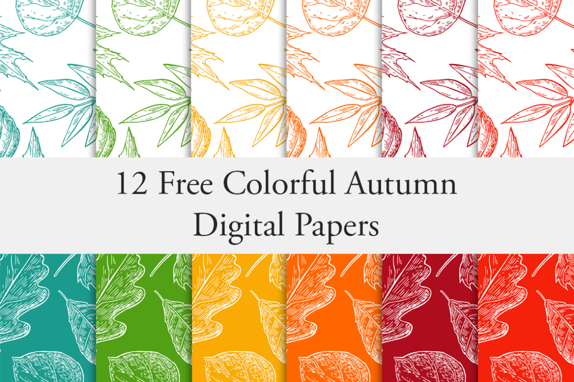 Ultimate List! 100+ of the Best Autumn Digital Paper Packs ...