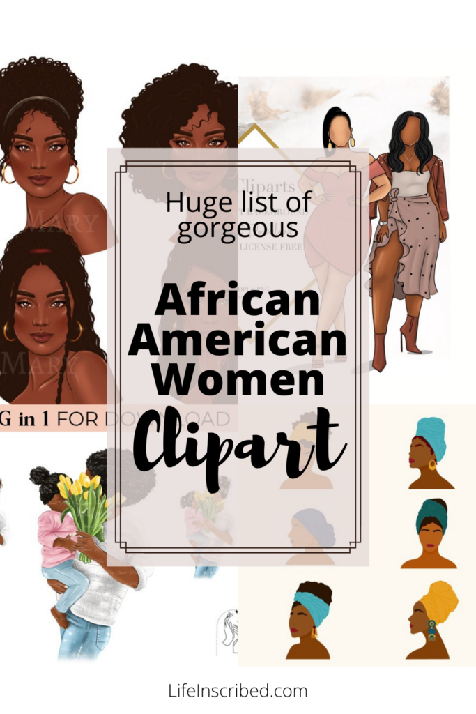 40+ Beautiful African American Women Clipart - LifeInscribed.com