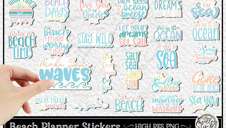 Ultimate List! 30 Summer Quote Digital Stickers Sets - LifeInscribed.com