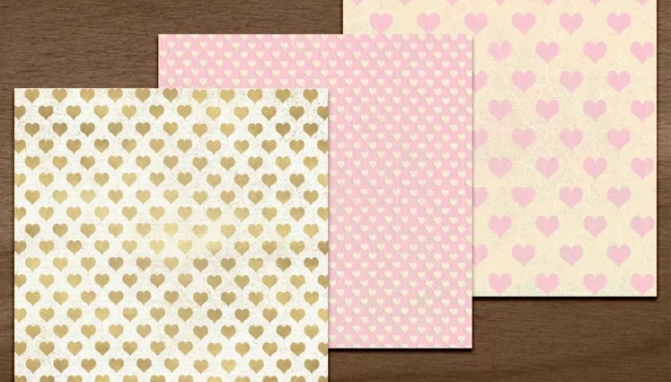 Ultimate List! 50+ Heart Digital Scrapbook Paper - LifeInscribed.com