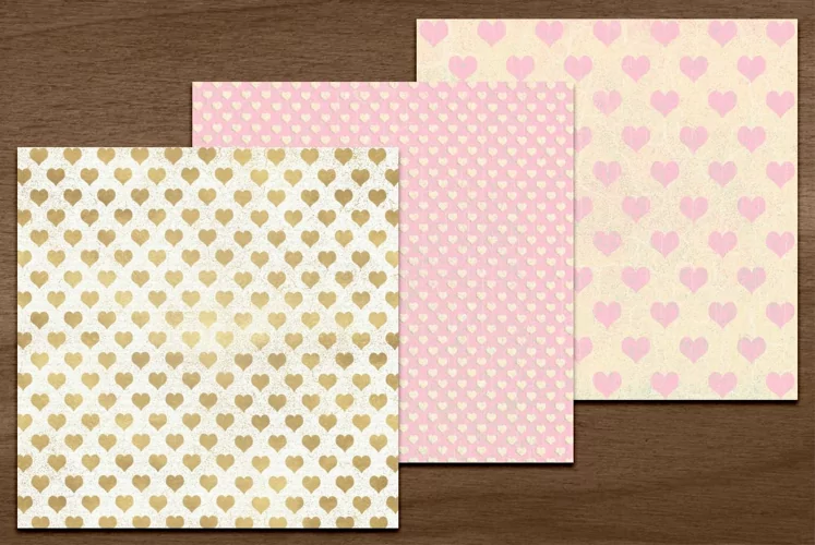 Ultimate List! 50+ Heart Digital Scrapbook Paper - LifeInscribed.com