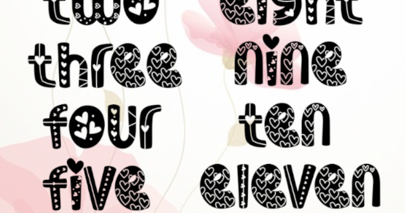 Best Little List! 15+ Word Number SVG - LifeInscribed.com